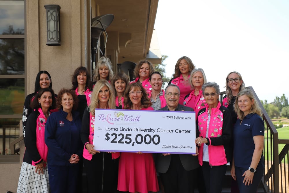 Loma Linda Cancer Center receives $225k donation ahead of 2025 Believe Walk