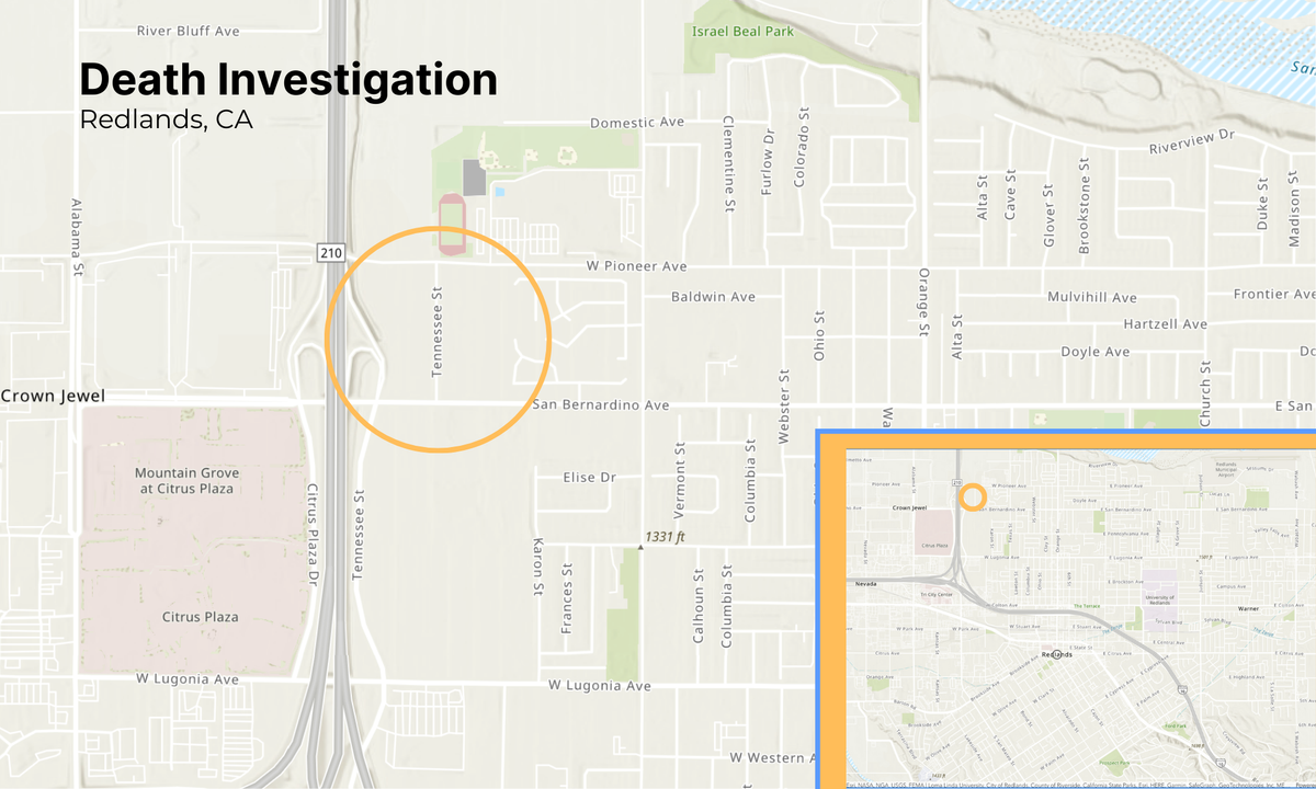 Breaking: Woman's body found on side of road in North Redlands