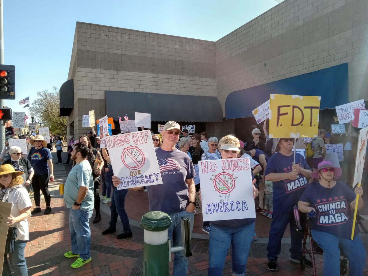 Protesters rally in Redlands as part of 'Nationwide Day of Action ...